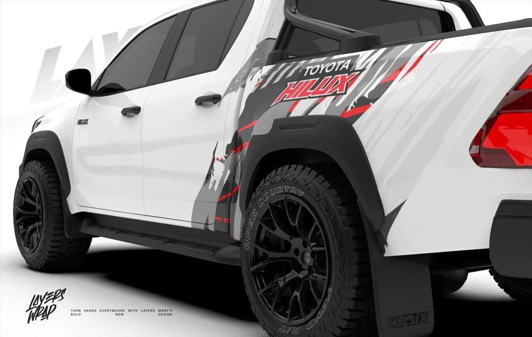 Toyota Hilux Off-road Graphic Wrap Print | Pickup Truck Decal Artwork ...