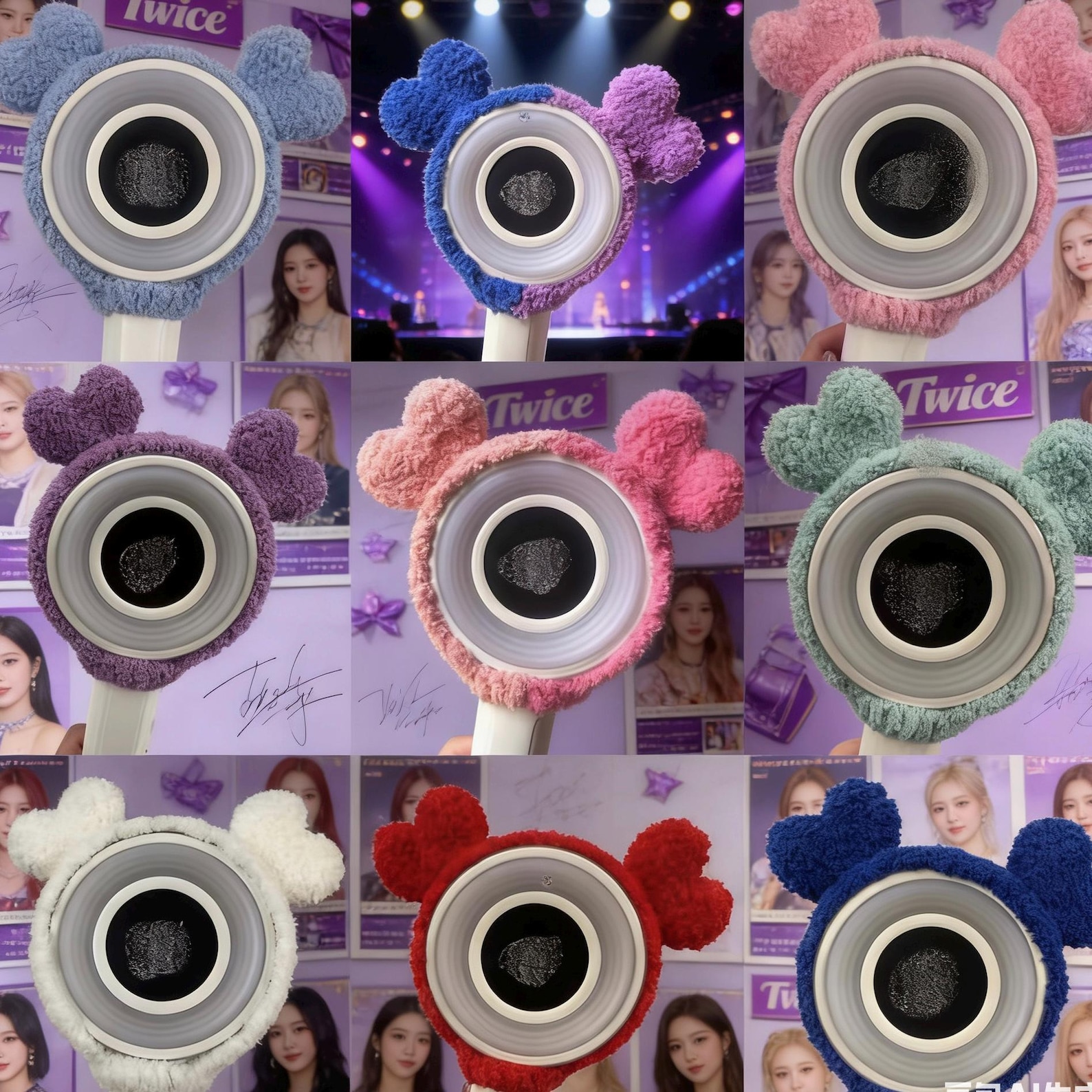 TWICE Candybong Lightstick Crochet Cover | Interchangeable Member ...