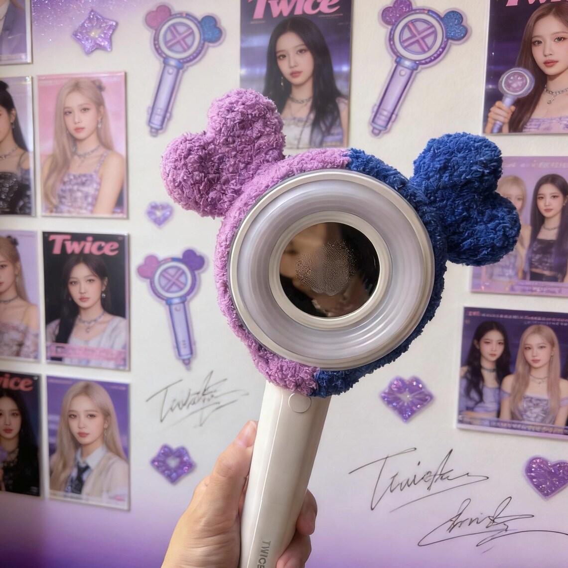 TWICE Candybong Lightstick Crochet Cover | Interchangeable Member ...
