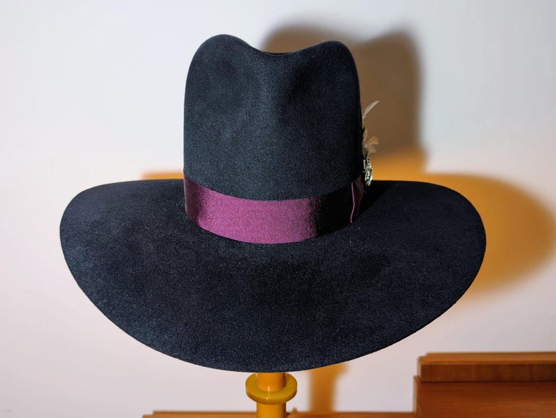 The Phantom - Unique Hand-made Wide-brim, Tall Crown Fedora. Finest ...