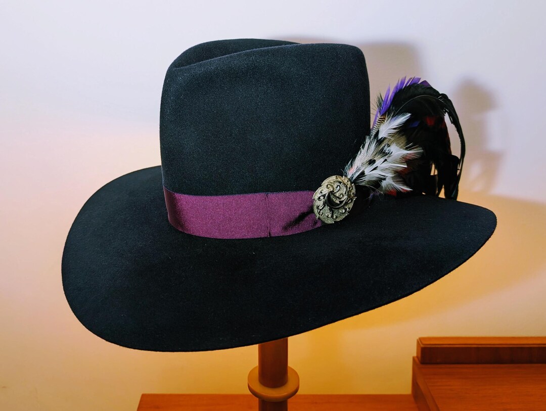 The Phantom - Unique Hand-made Wide-brim, Tall Crown Fedora. Finest ...