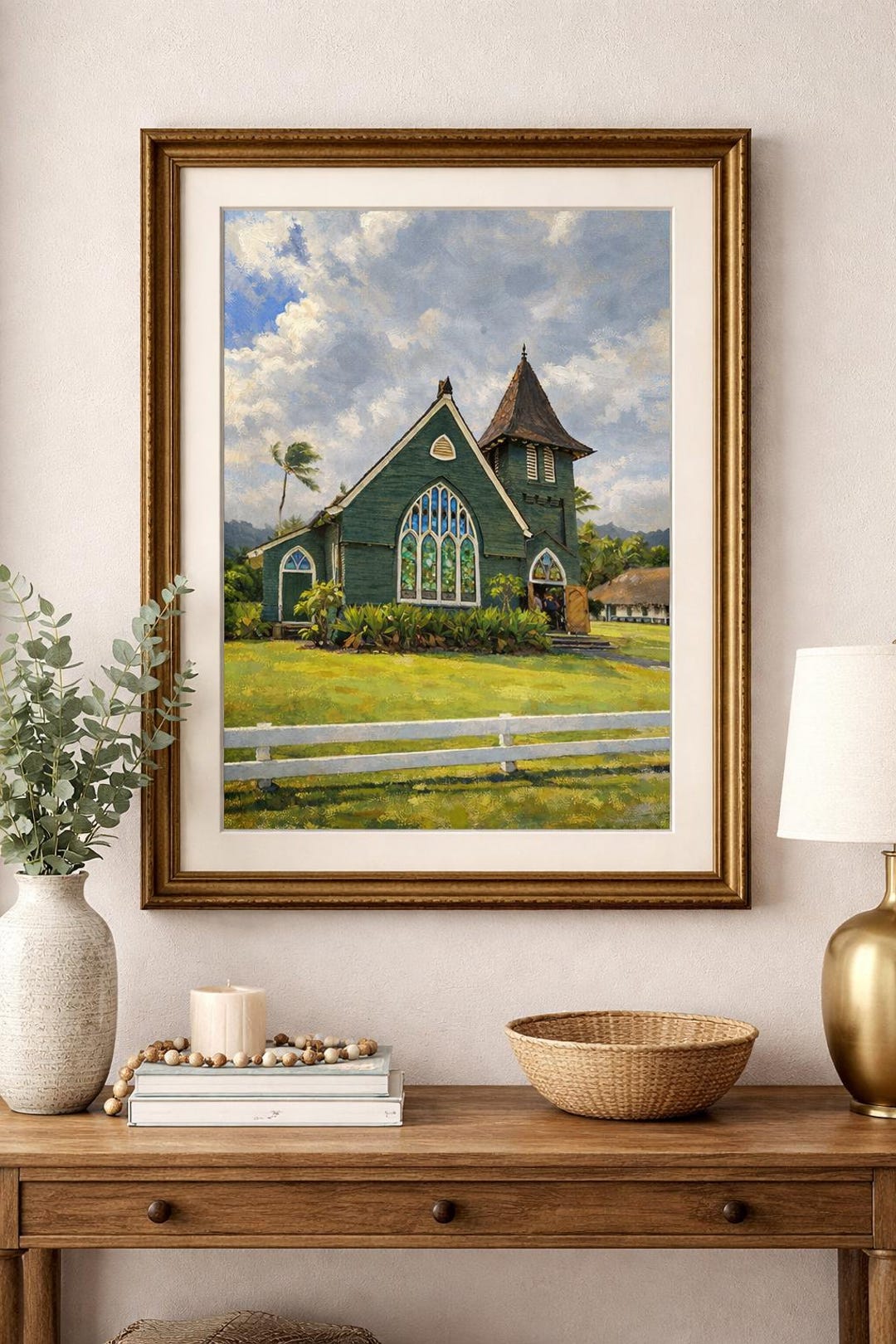 Tropical Church Found in Kauai, Hawaii - High Resolution Digital Art - Etsy