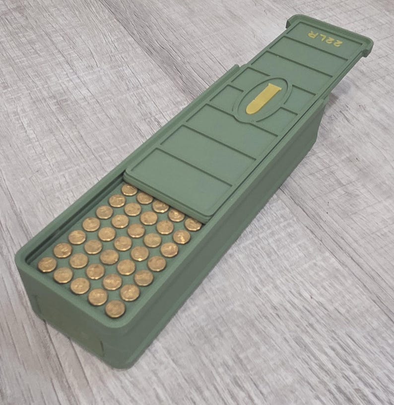 22LR Ammo Storage Box – 100 Round Capacity | Stackable 22LR Ammo Case ...