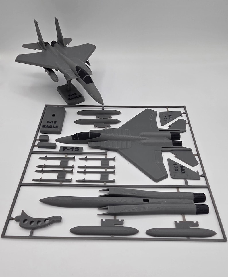 F-15 Eagle 3D Printed Model Kit - Etsy