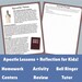 Bible Curriculum: the 12 Apostles Reading, Multiple Choice, and Journal ...