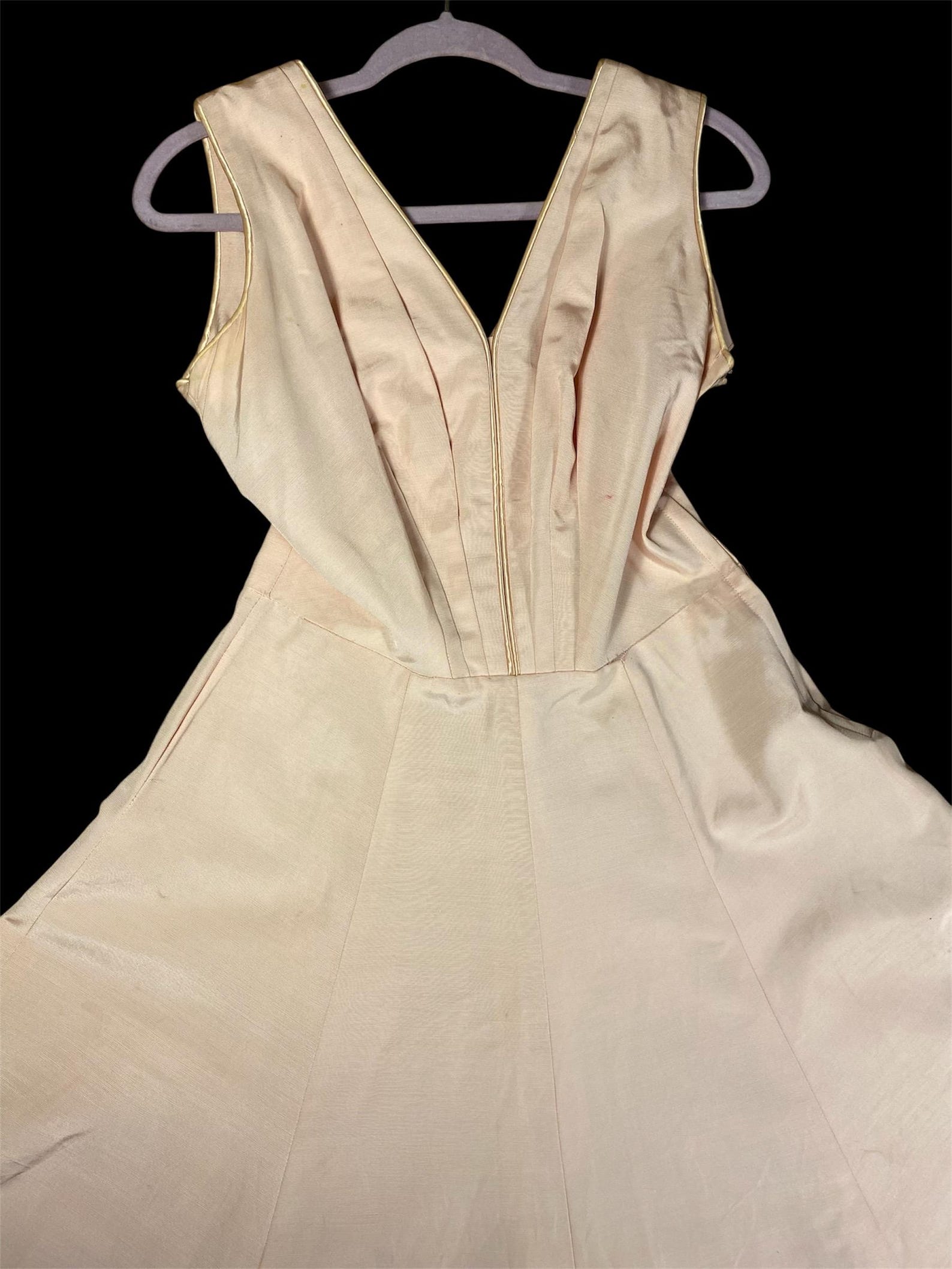 50s Rare Pink Dapper Day Pleated Bust Circle Dress - Etsy