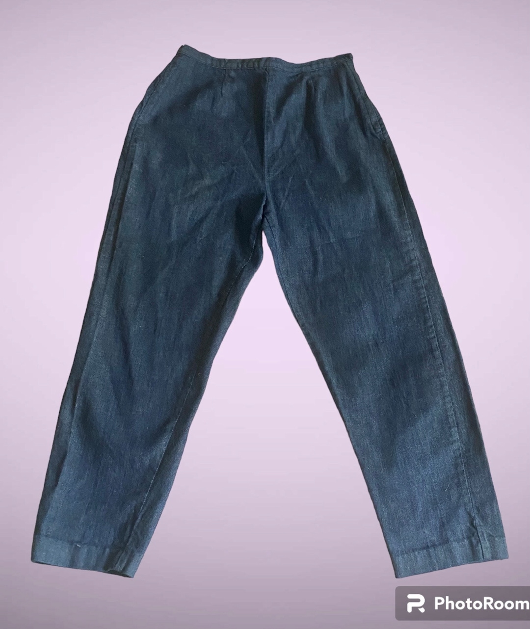 50s Denim Capri Jeans Clam Diggers Cigarette Pencil Pants Rockabilly ...