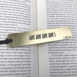 Personalized Brass Bookmark for 21st Anniversary Gift. Deeply Engraved ...