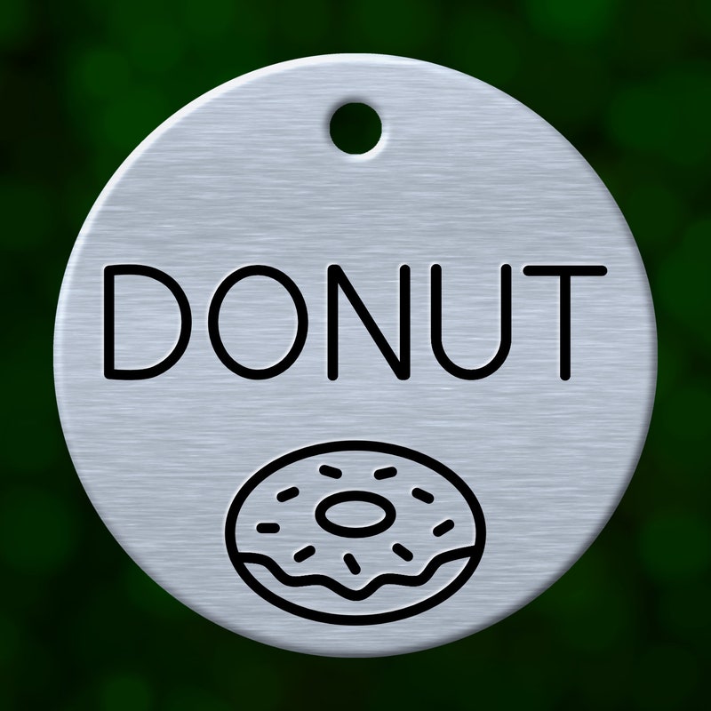 Donut Tag - Etsy