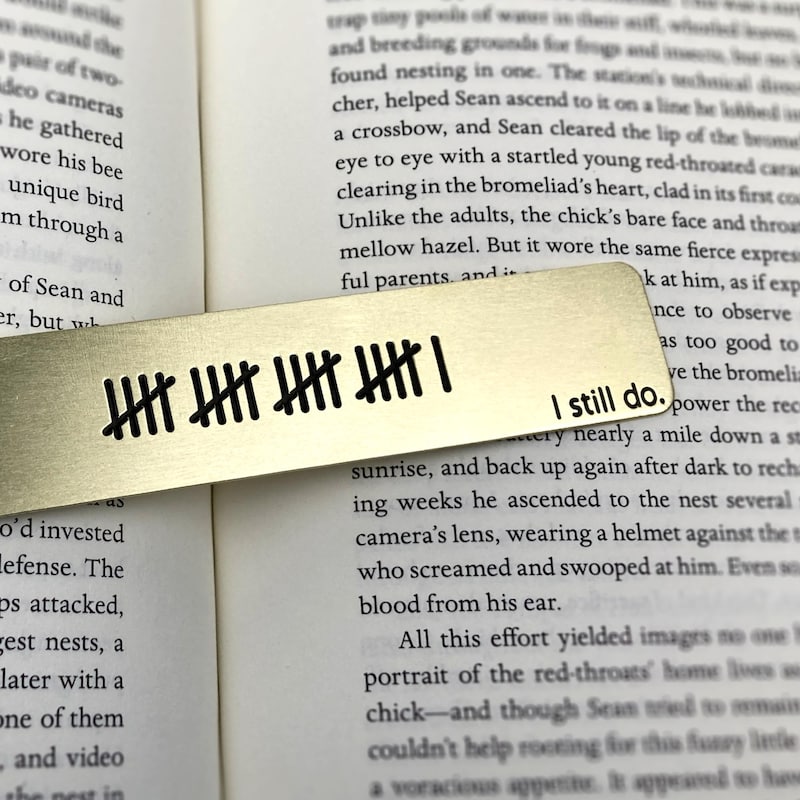 Brass Book Mark Anniversary - Etsy