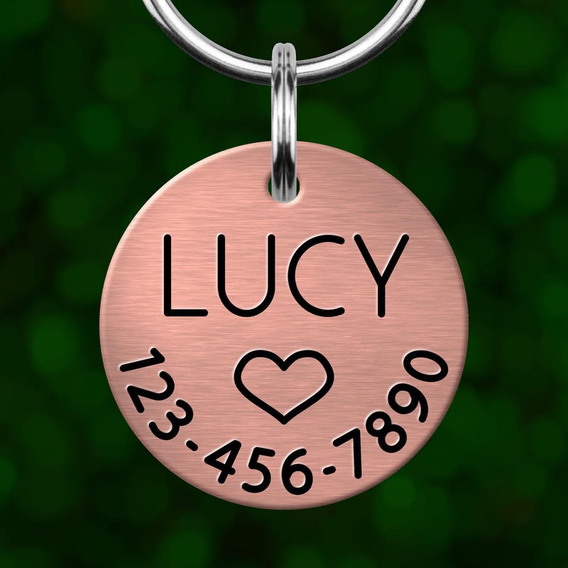Heart Dog Tag - Etsy