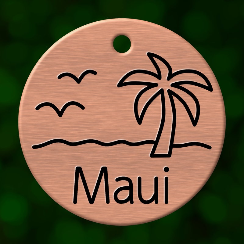 Tropical Name Tag - Etsy