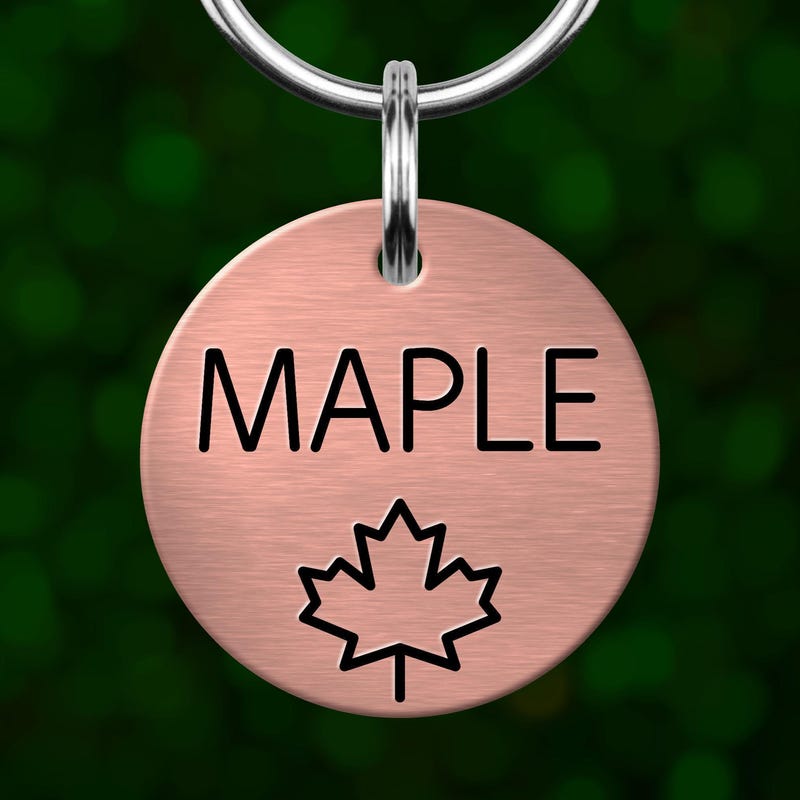Maple Name Tag Cat - Etsy