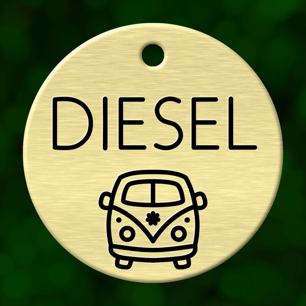 Camping Bus Dog Tag - Etsy