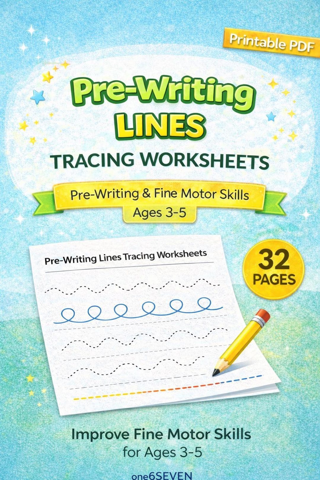Pre Writing Worksheets for Preschool Line Tracing Practice for Fine ...