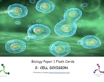 GCSE Revision Flash Cards - AQA Biology B1.2 Cell Division - Etsy