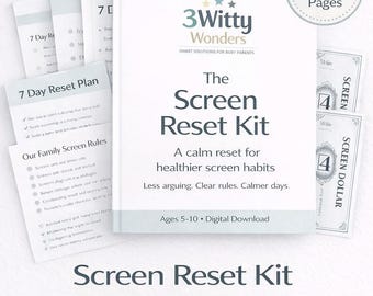Screen Reset Kit for Kids – Printable Family Plan (ages 5-10) (digital ...