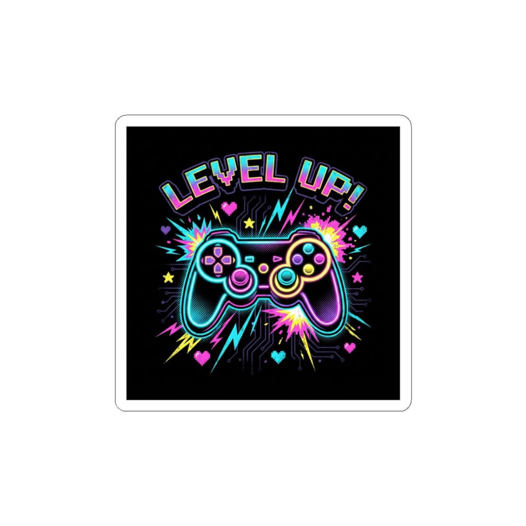 Level up Controller Sticker | Pixel Art, Retro Gaming, Streamer Merch ...