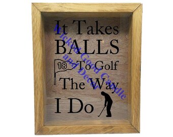 Golf shadow box | Etsy