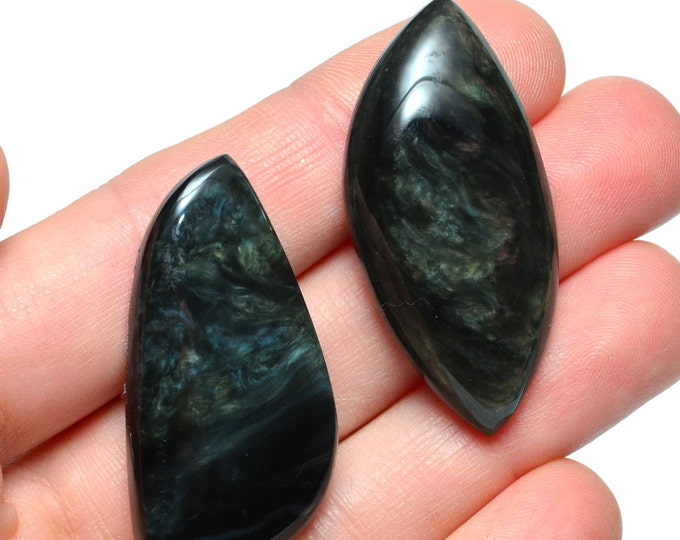 1 RAINBOW VELVET Obsidian Cabochon Teardrop Extra Quality - Etsy