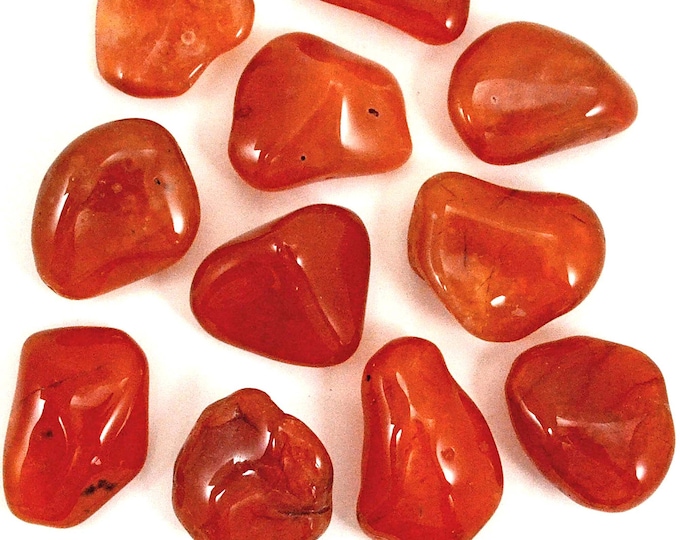 2 PREMIUM XL CARNELIAN Tumbled Stones - Healing Crystal, Stone ...