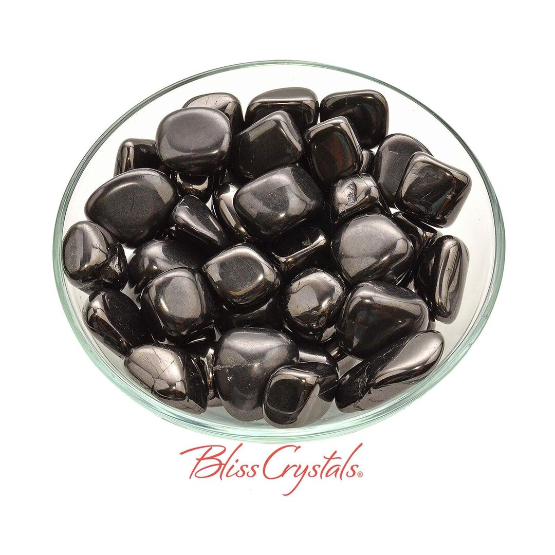Black SHUNGITE Tumbled Stone From Karelia Russia #SG40 - Etsy