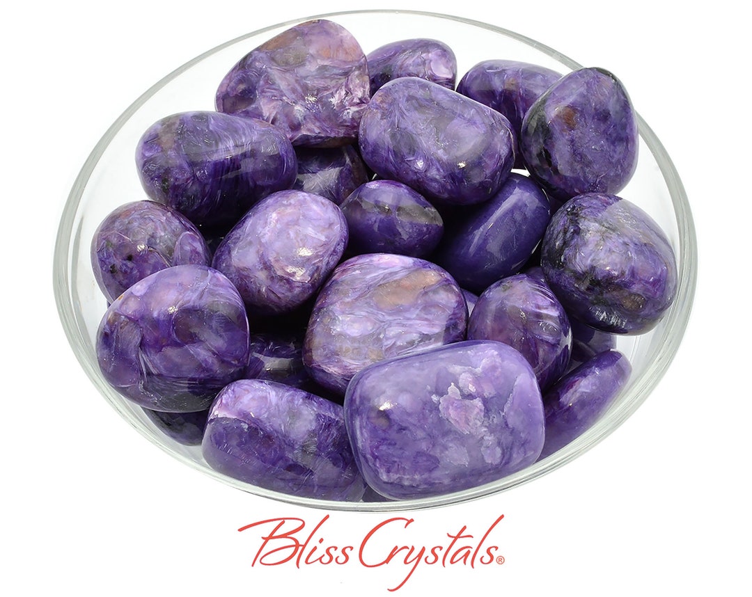 1 CHAROITE Tumbled Stone, Rare Grade A, Healing Crystal and Stone From ...