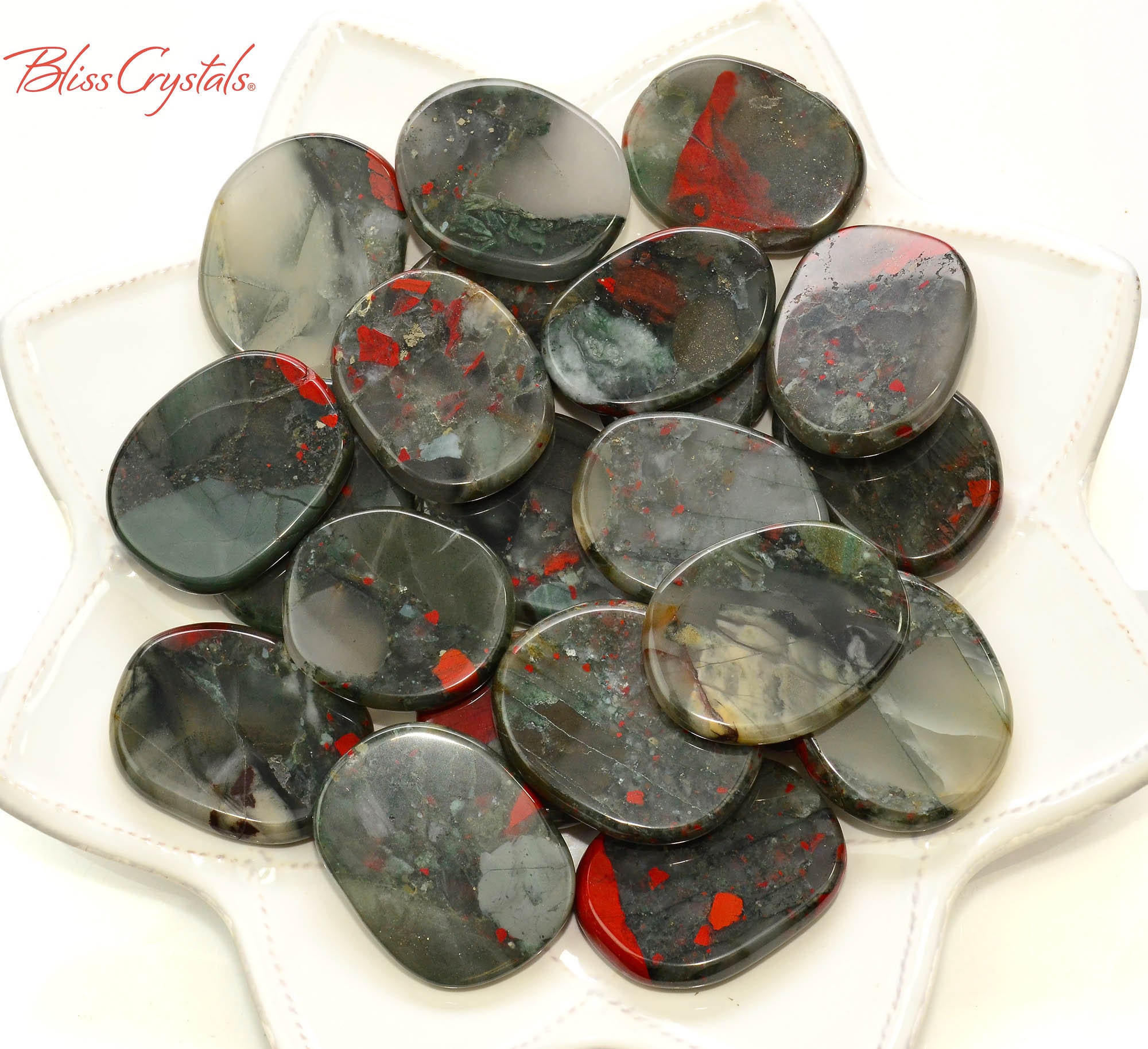 1 African BLOODSTONE Palm Stone Jasper AB05 | Etsy