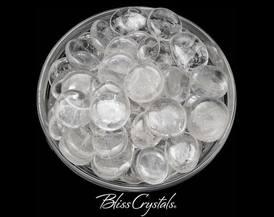 1 Ice Clear QUARTZ Mini Palm Stone Master Healer CQ19 - Etsy