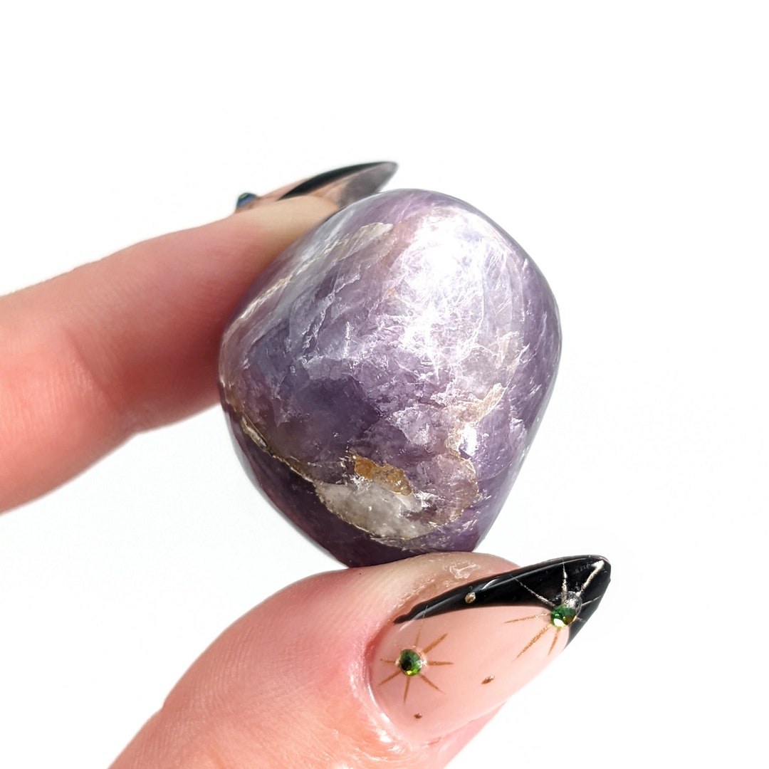 Gem Lepidolite Tumbled Stone 25g SK3904 - Etsy