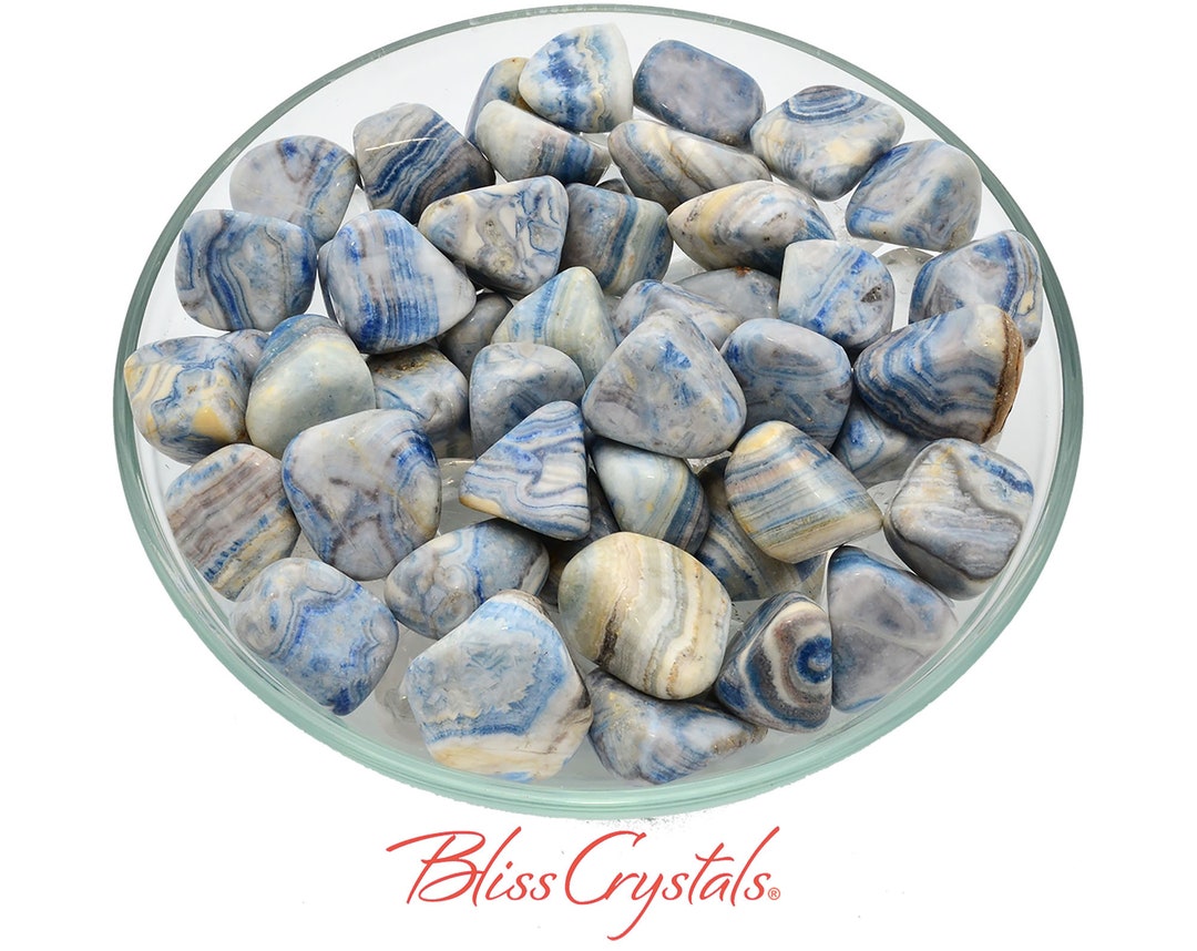 1 Blue SCHEELITE Tumbled Stone Healing Crystal and Stone for Calming ...