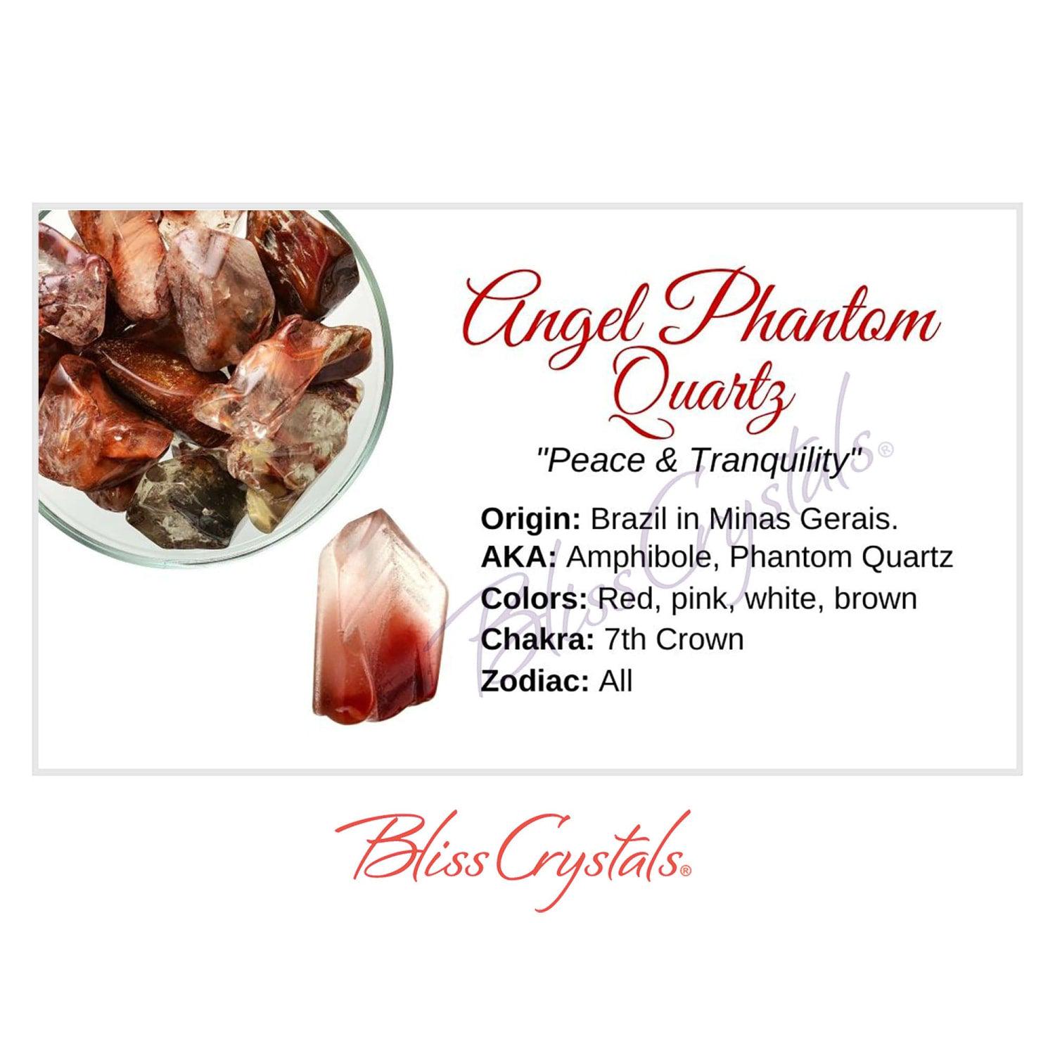 ANGEL PHANTOM QUARTZ Crystal Information Card, Double Sided #HC64 - Etsy