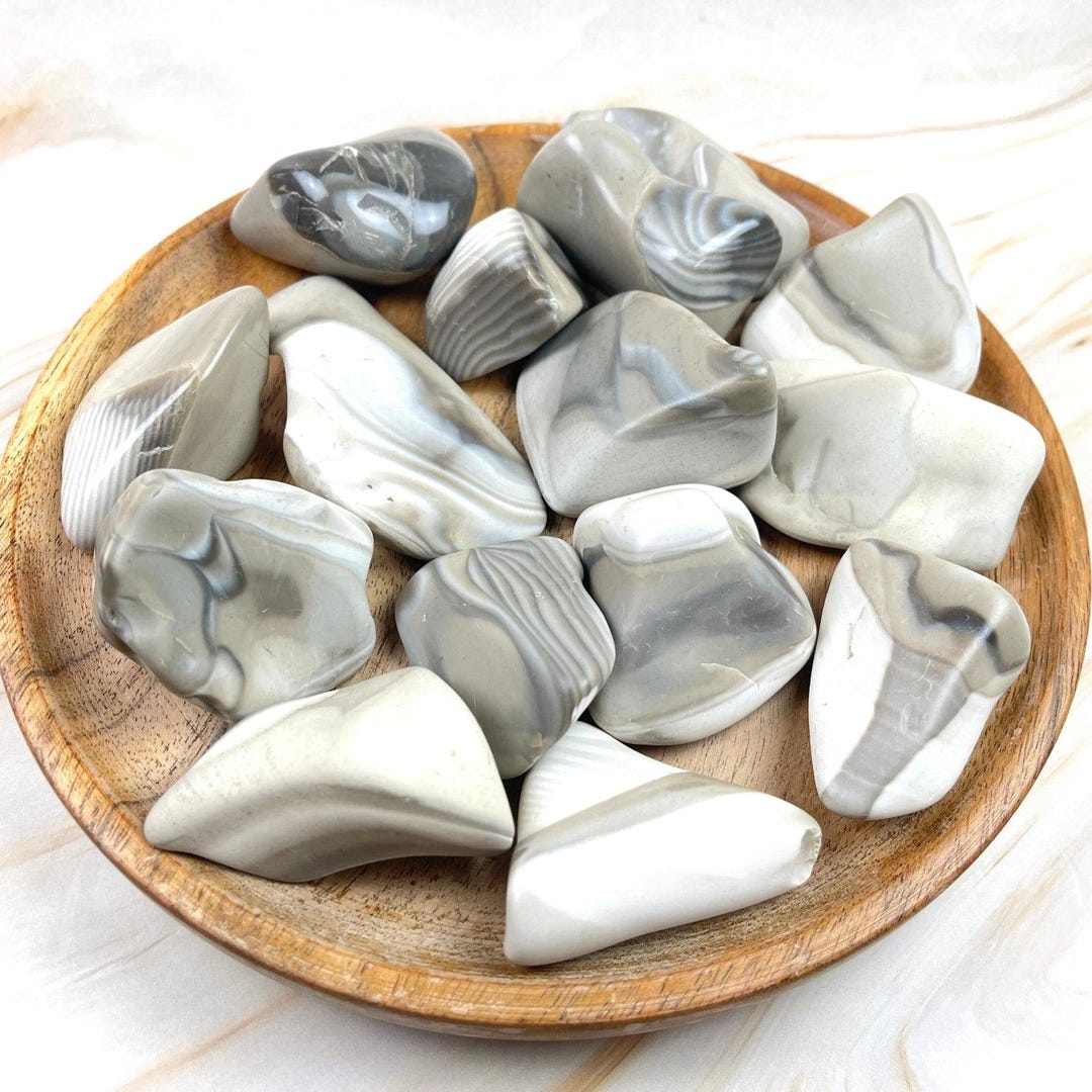 1 Jumbo Striped Flint Stone From Poland PF15 - Etsy