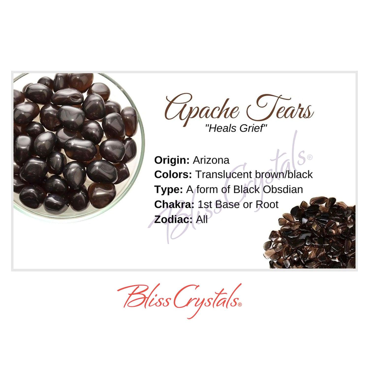 APACHE TEARS Crystal Information Card, Double Sided #HC66 - Etsy