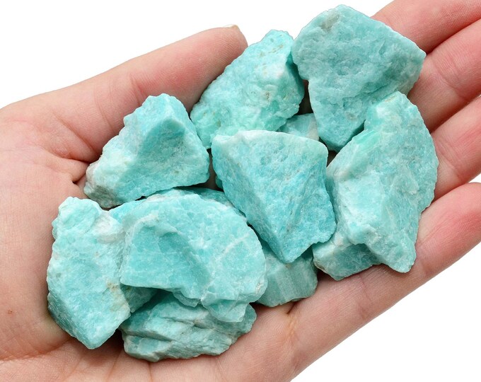 6 Large AMAZONITE Green Natural Rough Stone 2 Oz Healing - Etsy