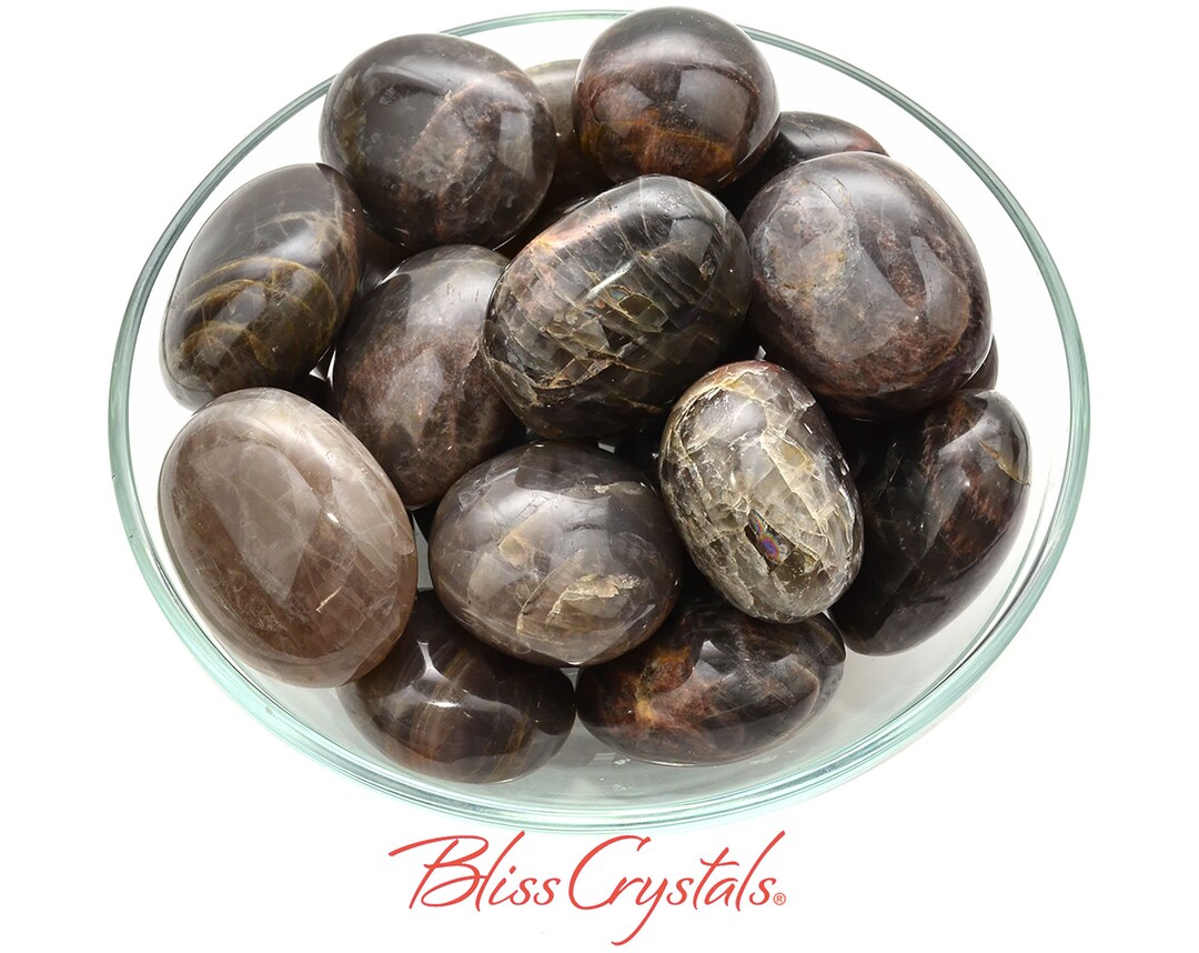 1 Small BLACK MOONSTONE Pebble Stone Healing Crystal and Stone for ...
