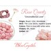 ROSE QUARTZ Crystal Information Card, Double Sided HC38 - Etsy