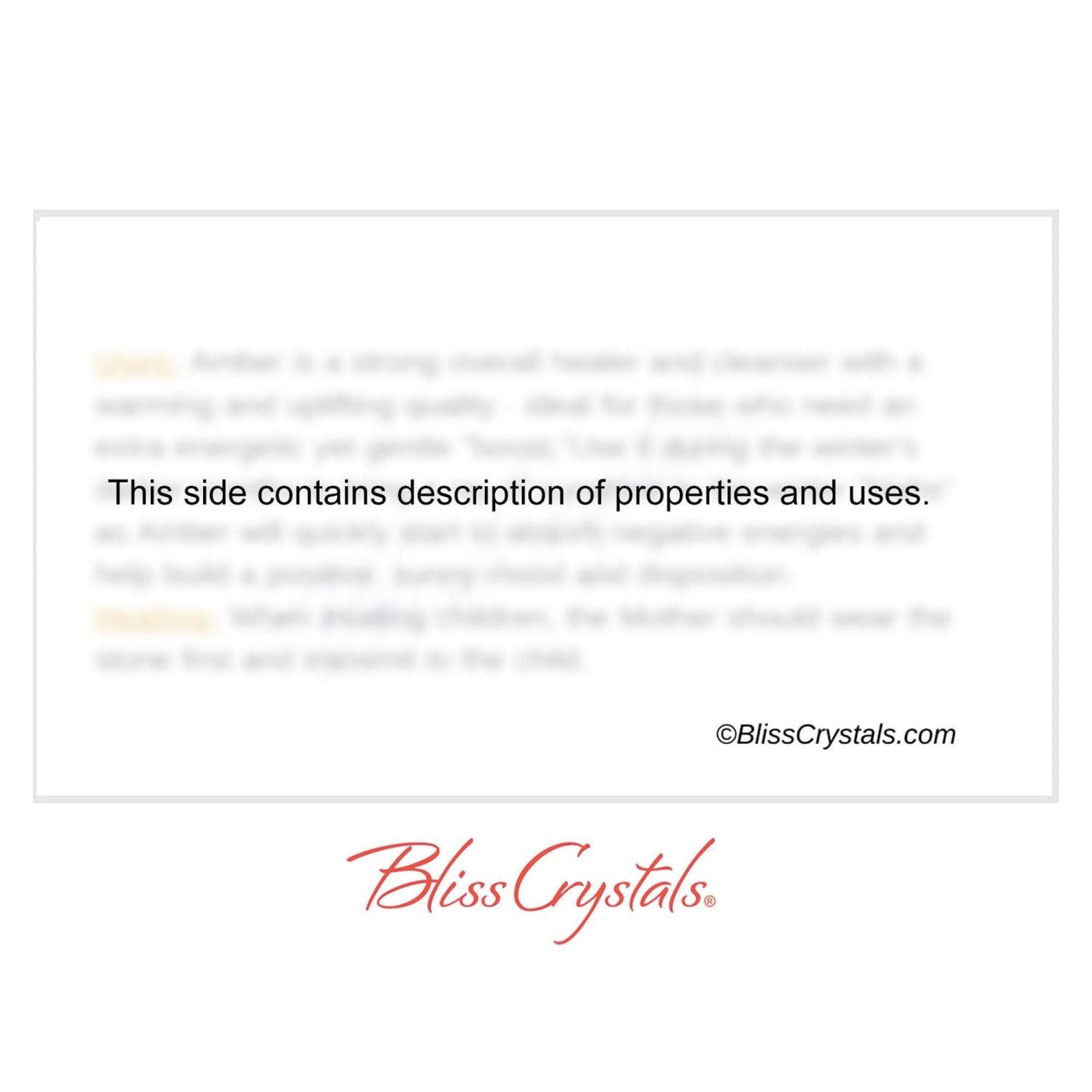 WHITE HOWLITE Crystal Information Card, Double Sided #HC155 - Etsy