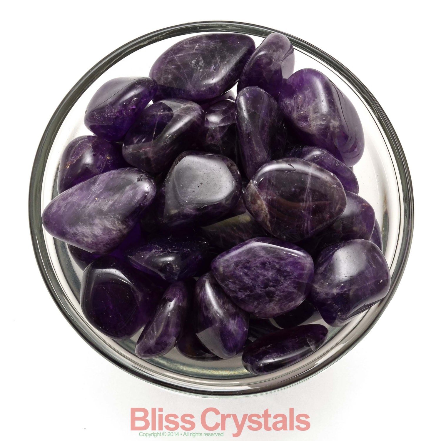 Amethyst Super Purple Tumbled Stone Healing | Etsy