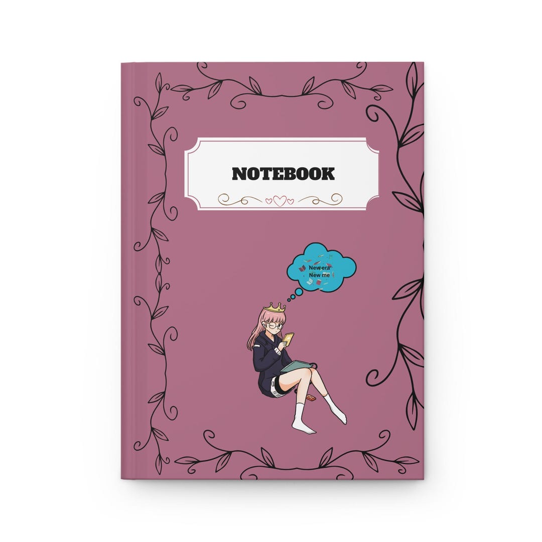 Anime Girl Notebook, Lined Journal - Etsy
