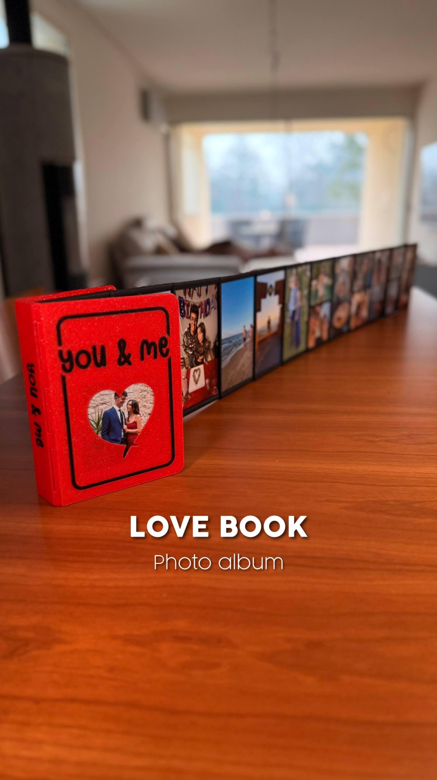 Personalized Love Book Photo Album - Custom Anniversary Gift for ...