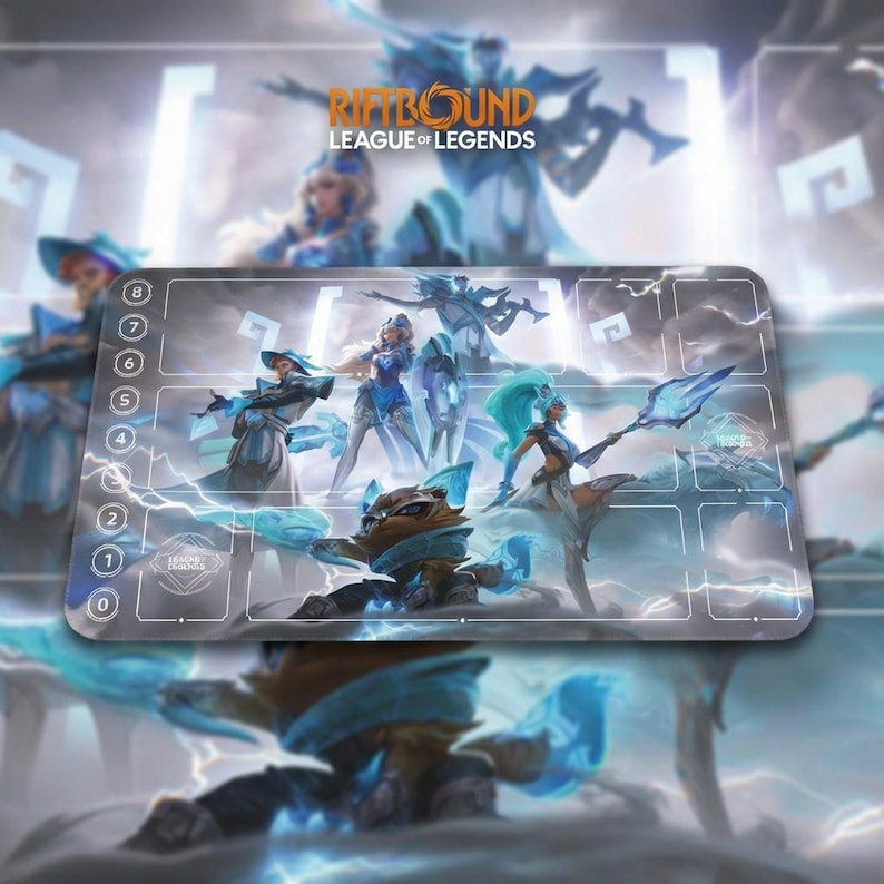 Jhin Riftbound Playmat, Trading Card Game, Custom Zones (24"x14"), MTG ...