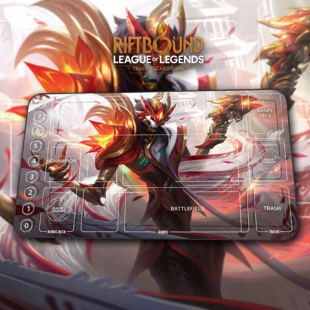 Mythmaker Jhin Playmat – With Themed Zones, League of Legends 2XKO TCG ...