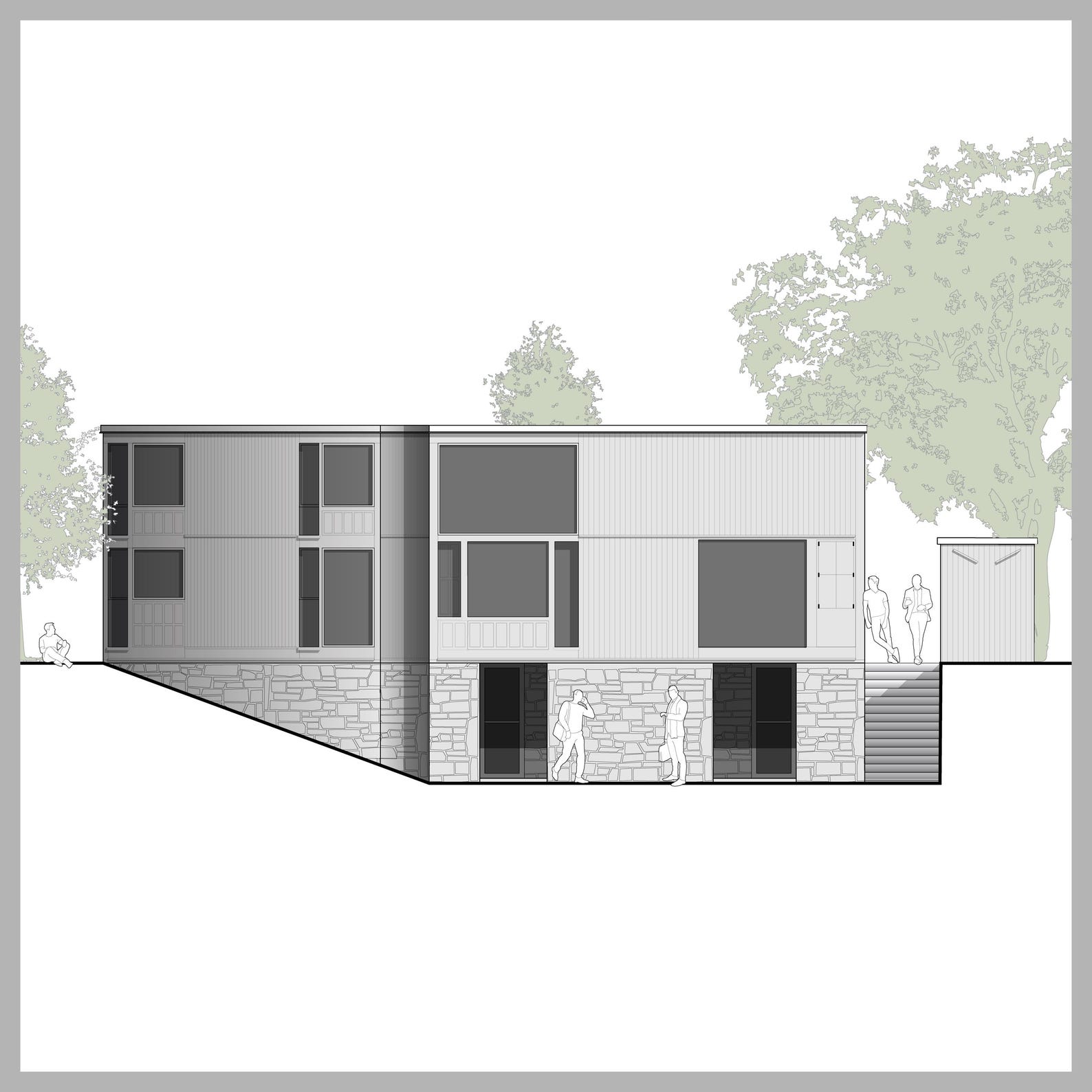 Architectural Scale Figures – Casual Men – Set B – Vector AI + DWG ...