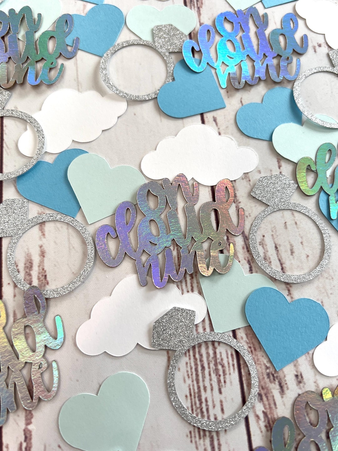 On Cloud Nine Bachelorette Decorations - Bridal Shower on Cloud 9 - Bachelorette Confetti Spring ...