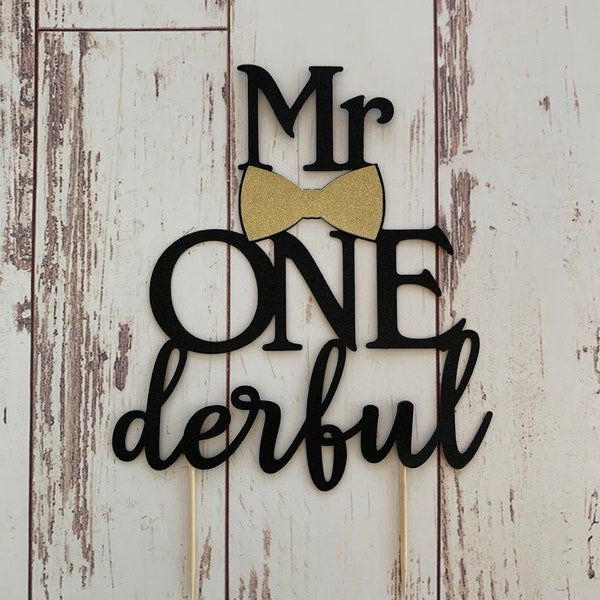 Mr Onederful Cake Topper - Etsy