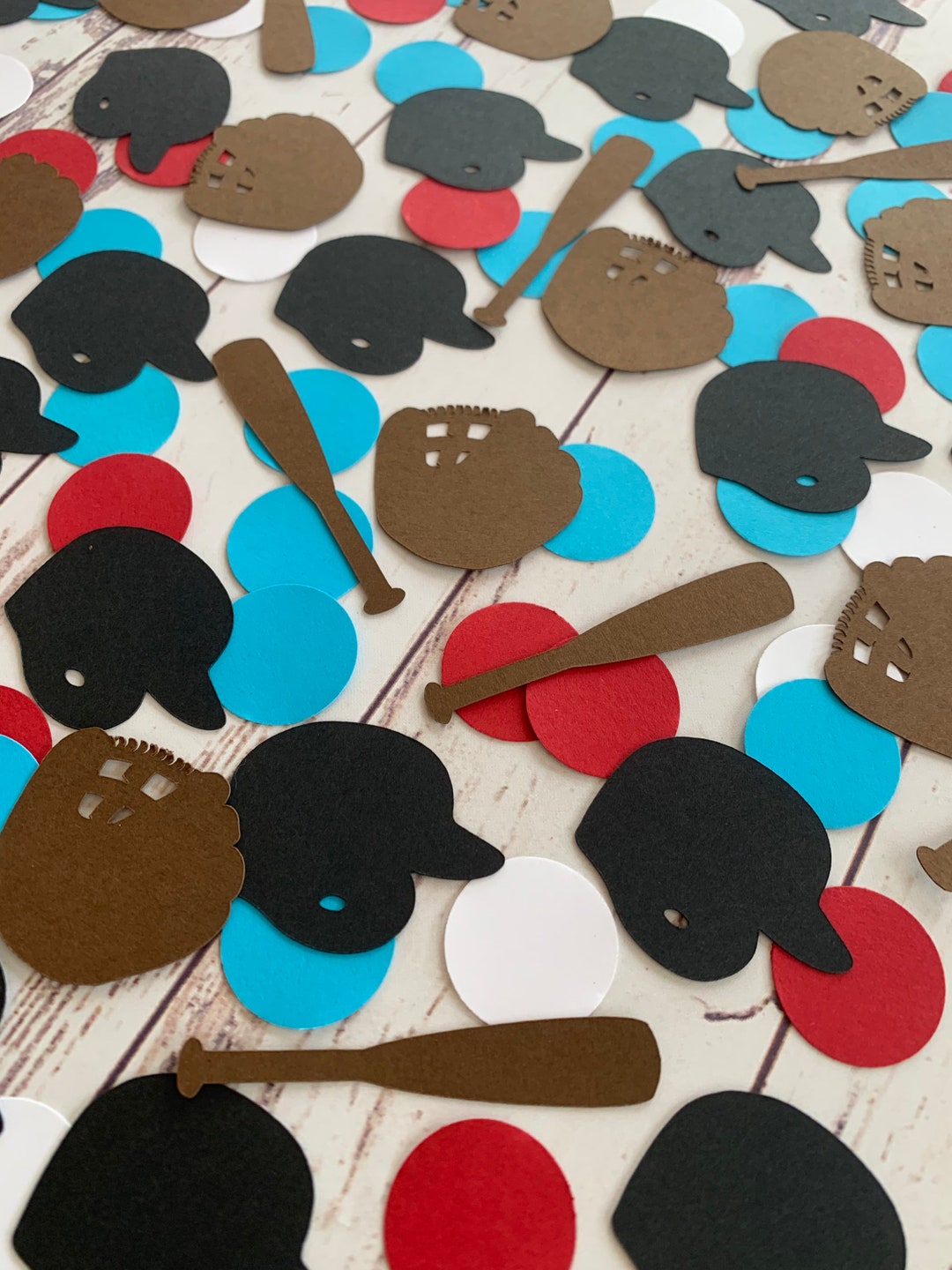 Marlins Baseball Confetti - Miami Marlins Party Decorations - Baseball ...