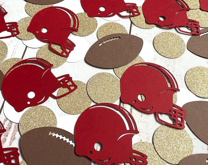 Niners Football Confetti San Francisco 49ers Party Decorations 49ers ...