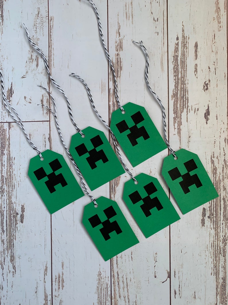 Minecraft Gift Tags Minecraft Birthday Minecraft Christmas - Etsy Finland