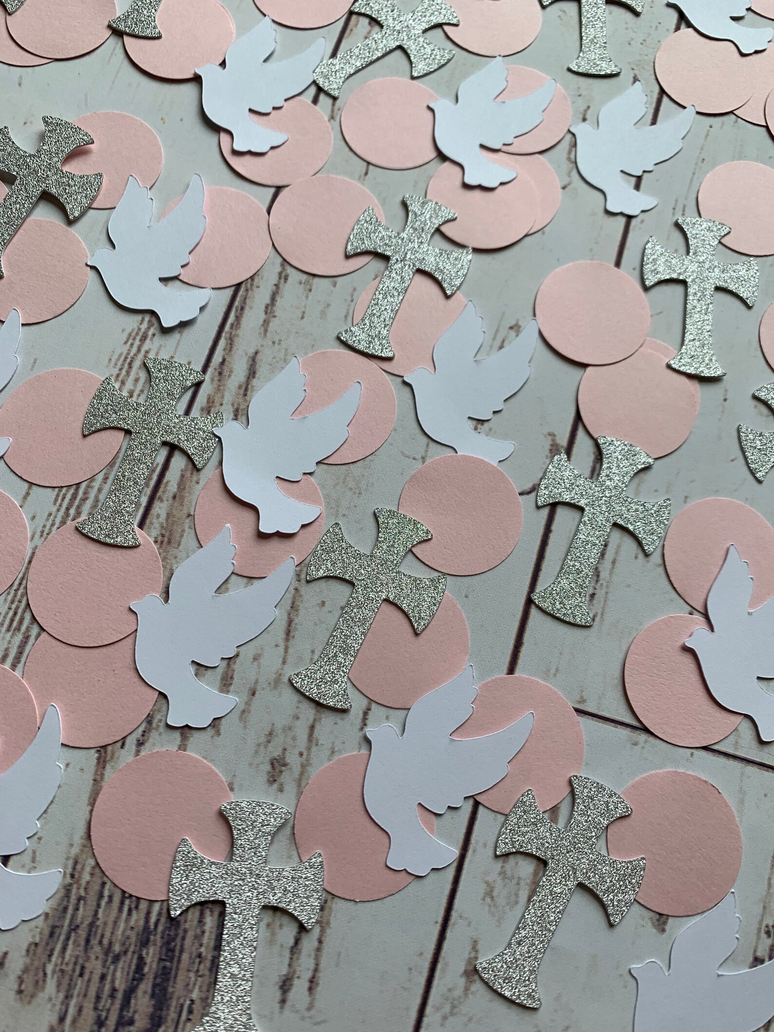 Pink Baptism Decorations Baptism Confetti Baptism Decor - Etsy